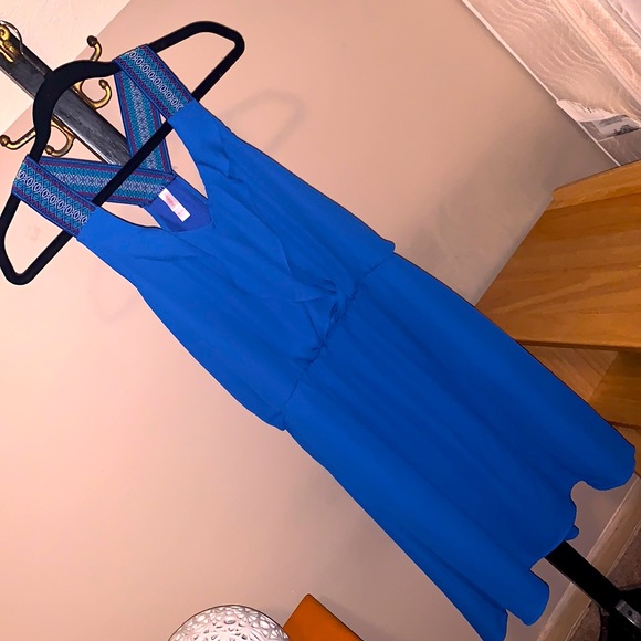 Xhilaration | Dresses | Xhilaration Blue Razorback Dress With Pockets ...